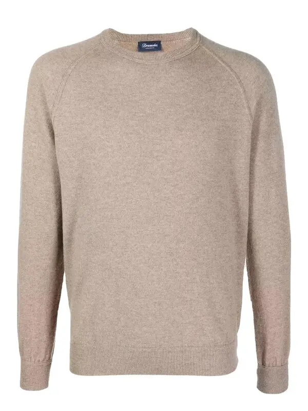 DRUMOHR Crew-neck Cashmere Jumper - Neutrals