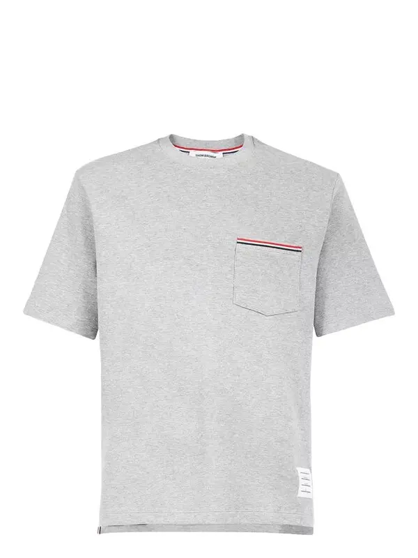 Thom Browne Patch-pocket T-shirt - Grey