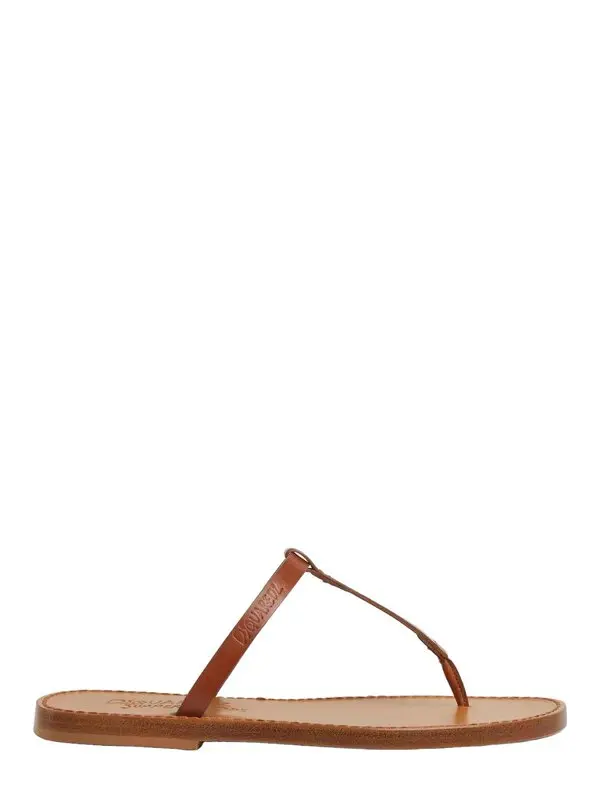 Dsquared2 Flat Thong Sandals - Brown