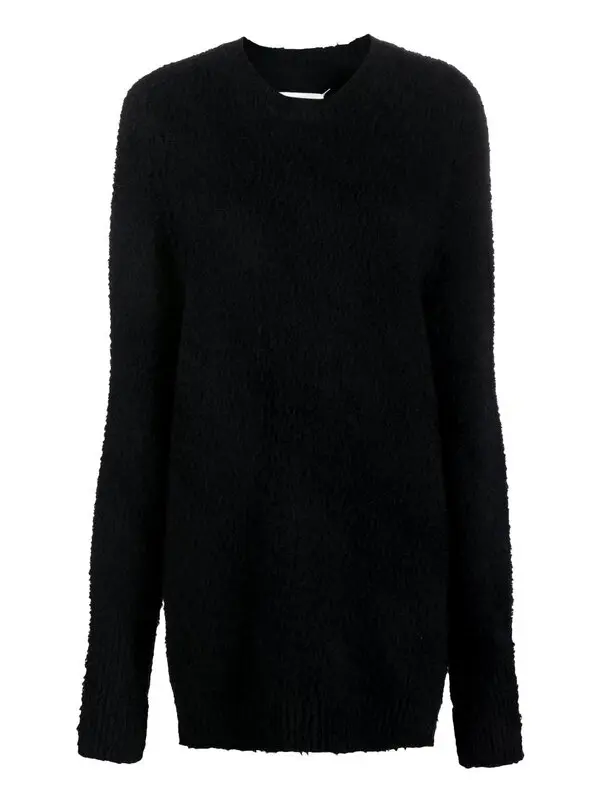 MAISON MARGIELA Four-stitch Brushed Jumper - Black