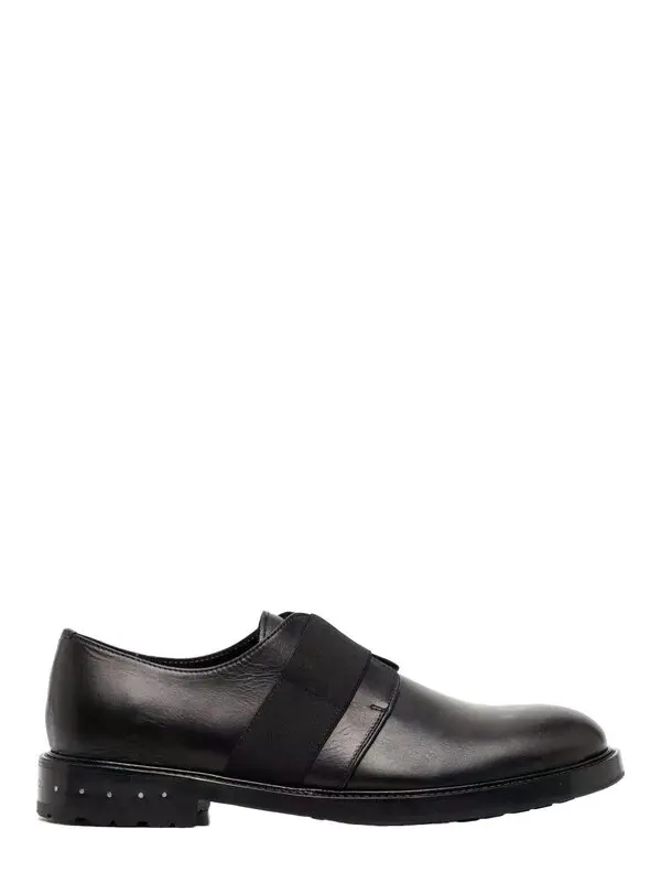 NICOLAS ANDREAS TARALIS 30mm Leather Derby Slip-ons - Black