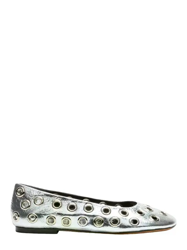 Proenza Schouler Glove Grommet Ballerina Shoes - Grey