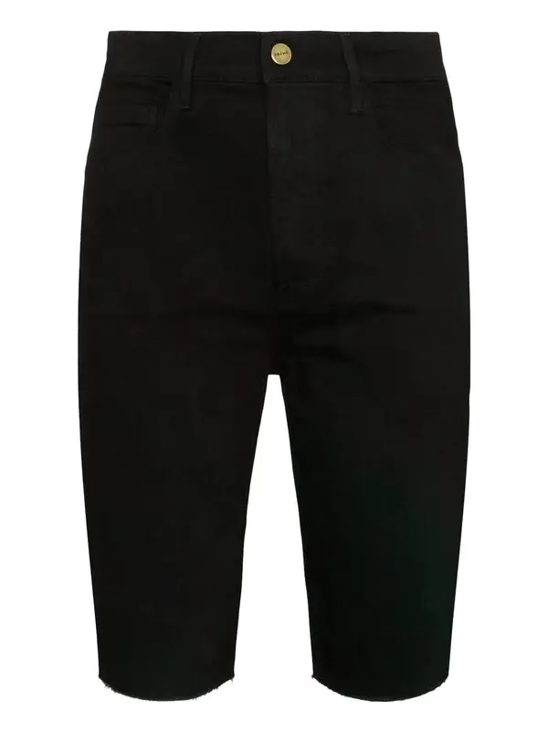 FRAME Le Vintage Bermuda Shorts - Black
