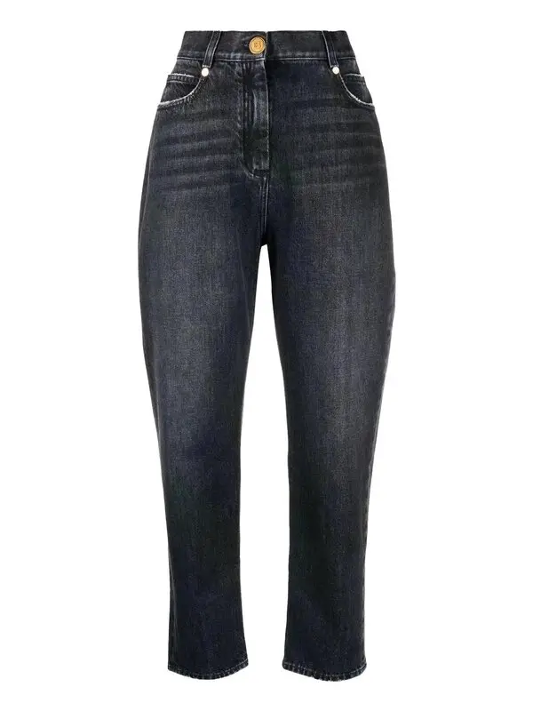 Balmain Low-rise Boyfriend Jeans - Black