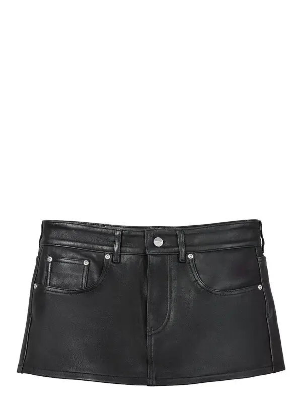 Marc Jacobs The Leather Shorts - Black