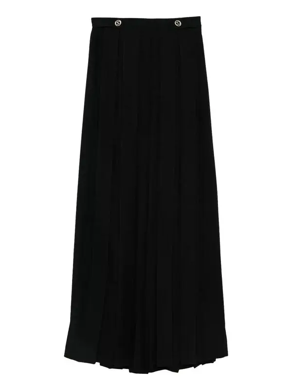 TWINSET Pleated Crepe Trousers - Black