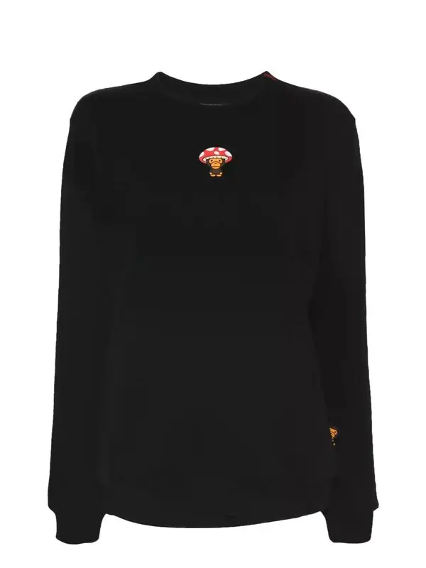 A BATHING APE Baby Milo® Store * Crew Neck Sweatshirt - Black