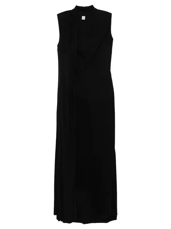 TOTEME Overlapped Scarf Dress - Black