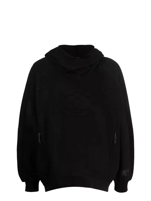 Alexander McQueen Embossed-detail Loose-fit Hoodie - Black