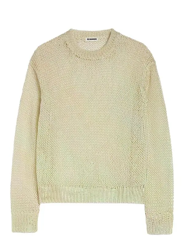 JIL SANDER Open Knit Sweater - Neutrals