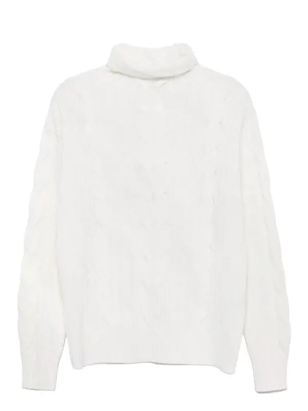 Lorena Antoniazzi Cable-knit Turtleneck Sweater - Neutrals