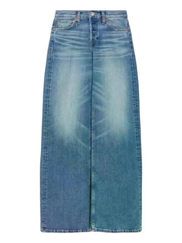 RE/DONE Mid-rise Wide-leg Jeans - Blue