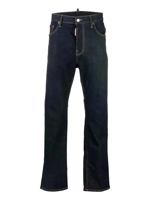Dsquared2 Slim-leg Jeans With Logo Patch - Blue