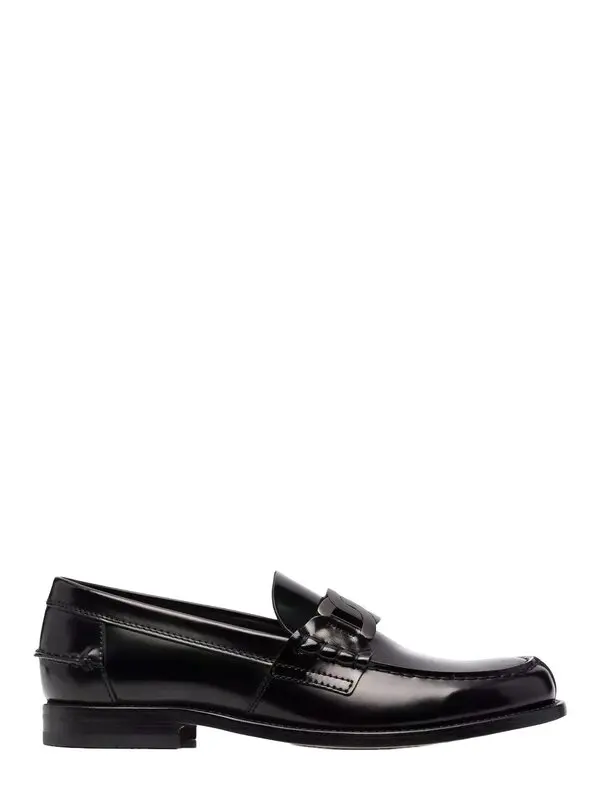 TOD'S Chain-link Detail Loafers - Black