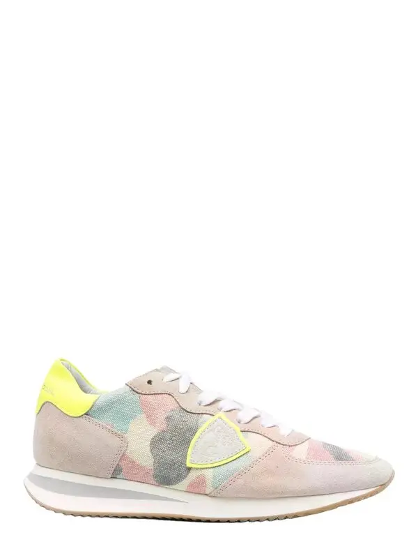 Philippe Model Trpx Camouflage-print Sneakers - Neutrals