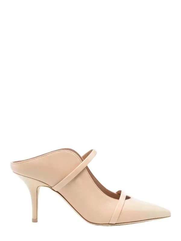 MALONE SOULIERS 80mm Maureen Mules - Neutrals