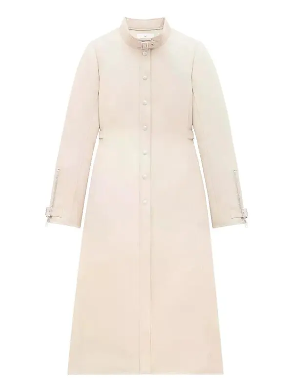 COURREGES Buckle Twill Long Coat - Neutrals