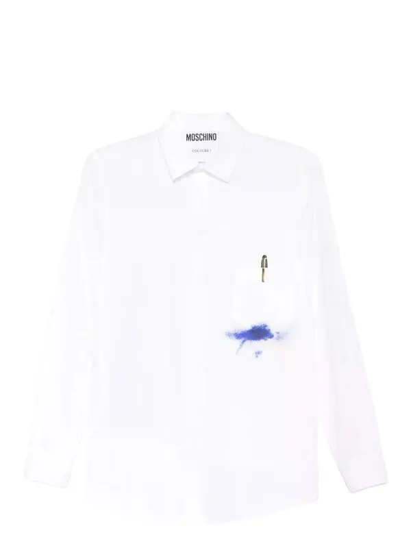 Moschino Pen-print Shirt - White