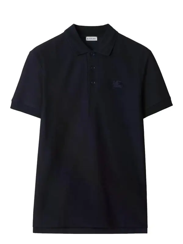 Burberry Slim Fit Knight Motif Polo Shirt - Blue