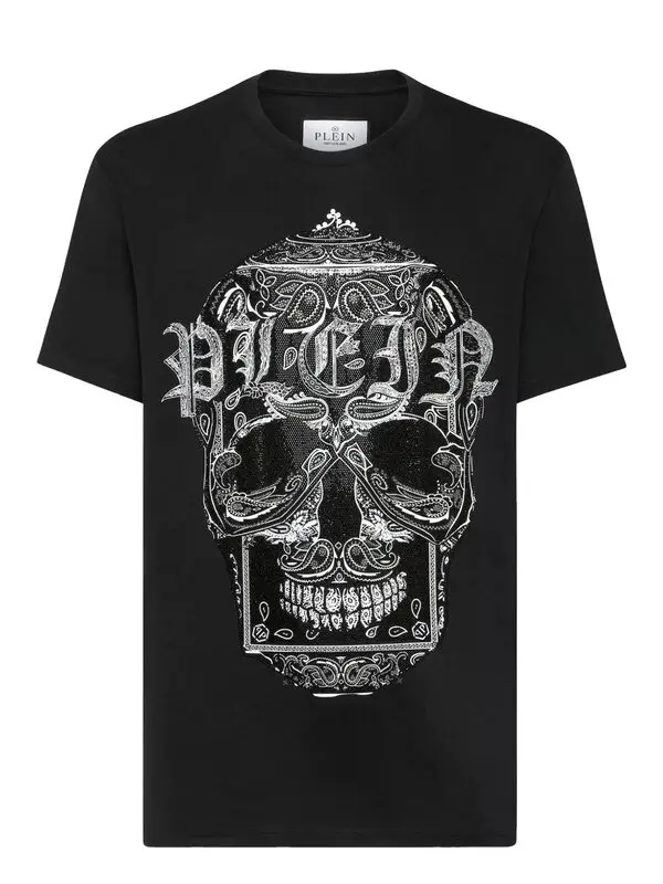 Philipp Plein Paisley Skull T-shirt - Black