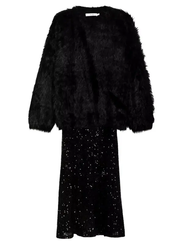 B+AB Sequin Dress Set - Black