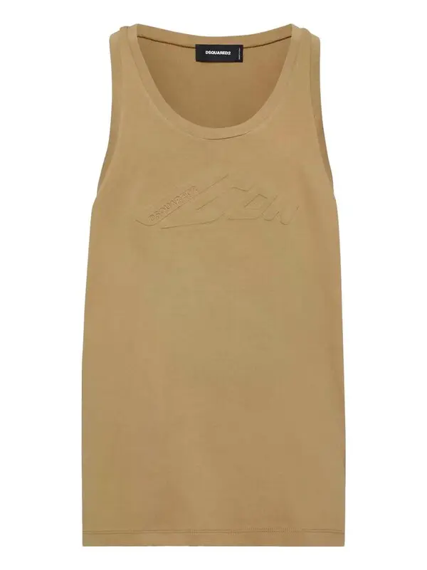 Dsquared2 Embossed Logo Tank Top - Neutrals