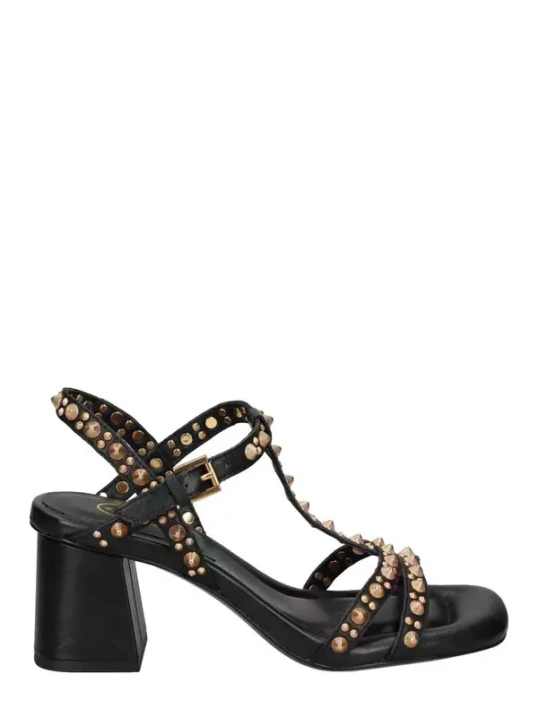 Ash Janice 65mm Studded Sandals - Black