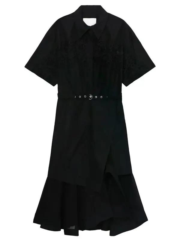 3.1 Phillip Lim Belted Midi Dress - Black