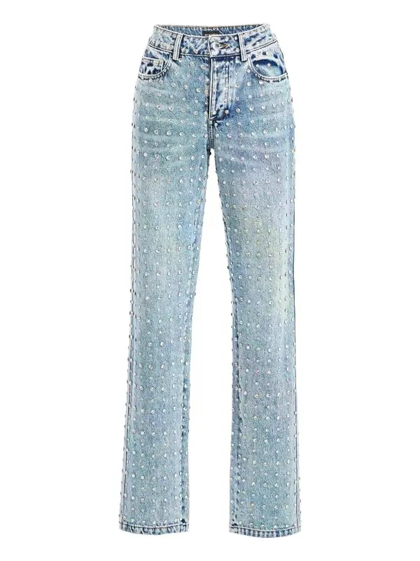 Retrofete Vero Embellished Jeans - Blue