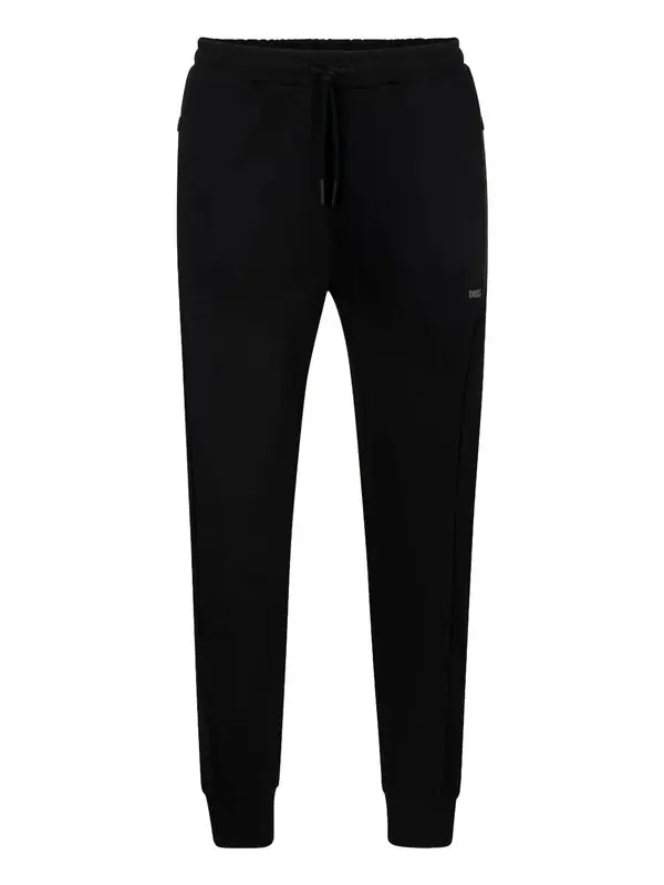 BOSS Logo-print Tapered Track Pants - Black
