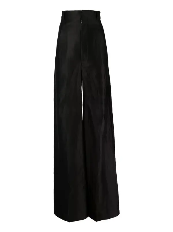 Rick Owens High-waist Wide-leg Trousers - Black