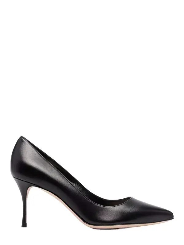 SERGIO ROSSI Godiva 75mm Polished-finish Pumps - Black
