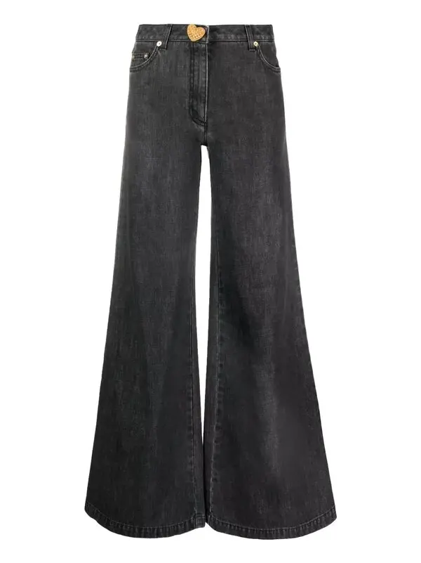 Moschino Flared Denim Jeans - Black
