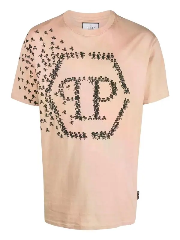 Philipp Plein Logo-print Short-sleeved T-shirt - Neutrals