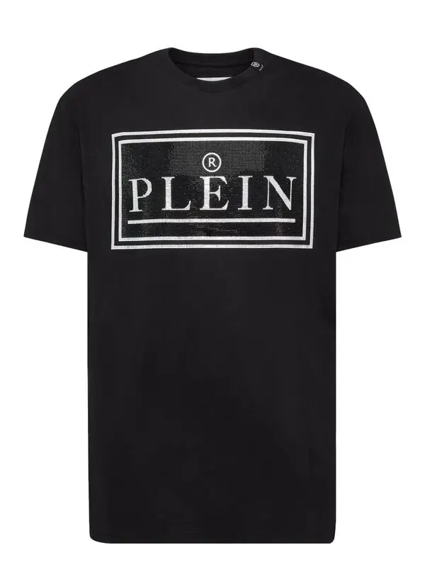 Philipp Plein Printed Round-neck T-shirt - Black