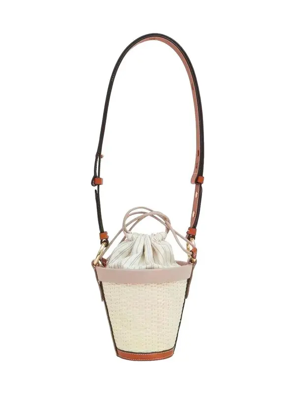 MAISON MARGIELA Woven Bucket Bag - Neutrals