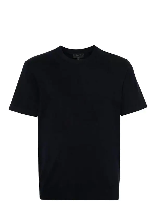 Theory Crew-neck Jersey T-shirt - Blue