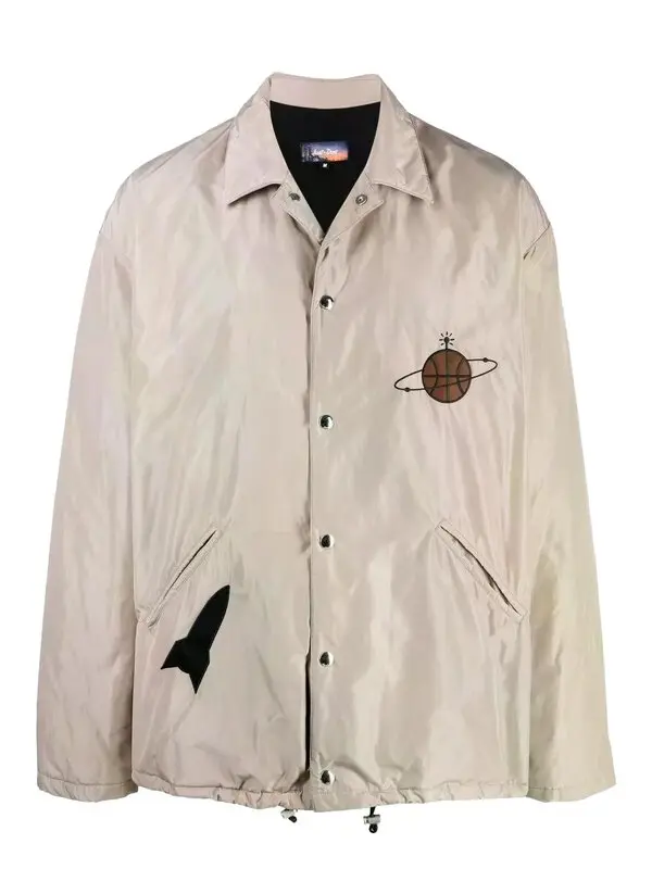JUST DON Patch-detail Shirt Jacket - Neutrals