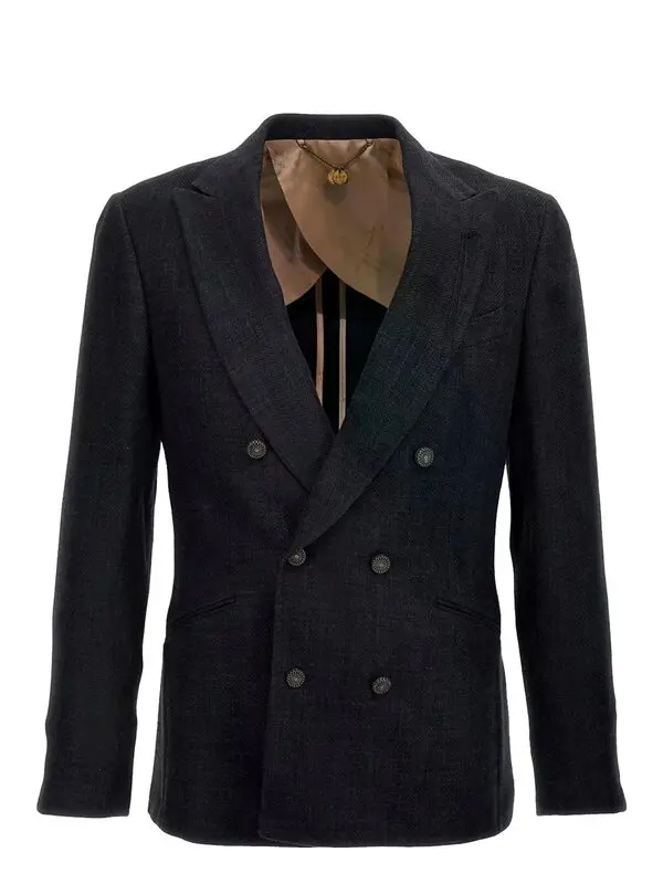 MAURIZIO MIRI Double-breasted Blazer - Grey