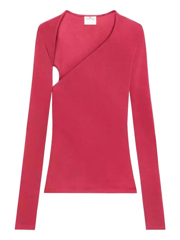 COURREGES Slash Asymmetric Top - Red