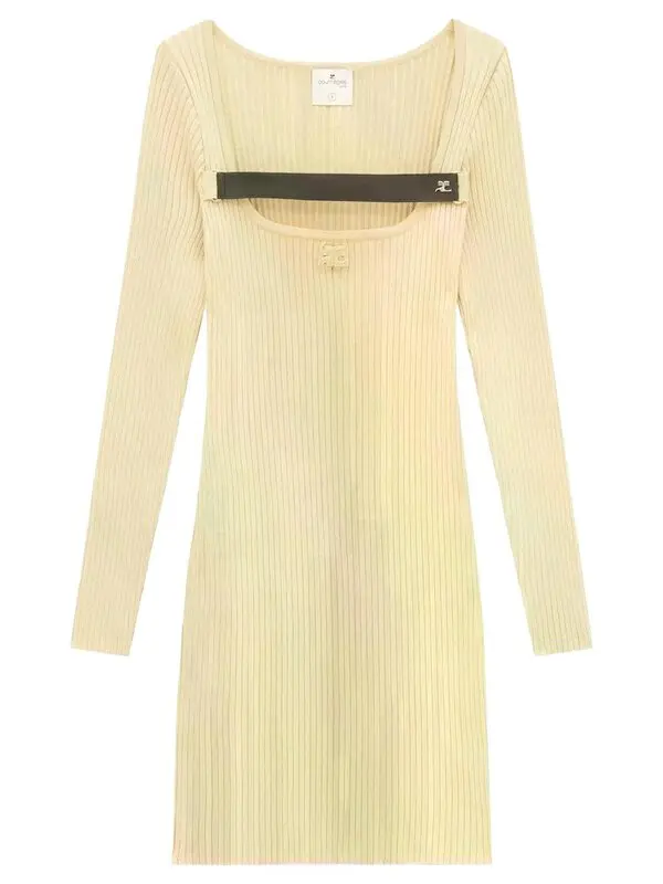 COURREGES Racer Mini Dress - Neutrals