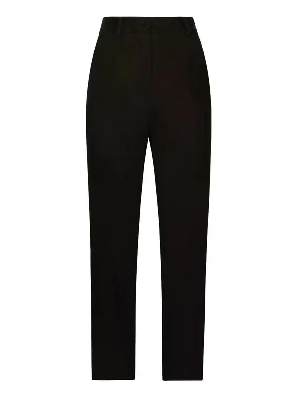 Dolce & Gabbana Virgin Wool-blend Trousers - Black
