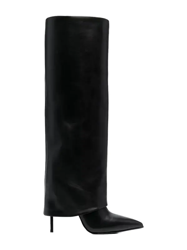 LE SILLA 120mm Andy Leather Boots - Black