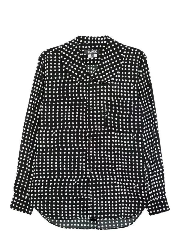 Comme Des Garçons Filip Pagowski Polka-dot Shirt - Black