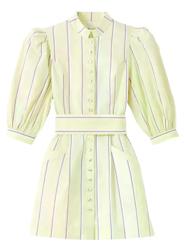 DESTREE Amoako Cotton-blend Dress - Yellow