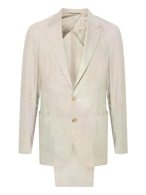 Canali Single-breasted Suit - Neutrals
