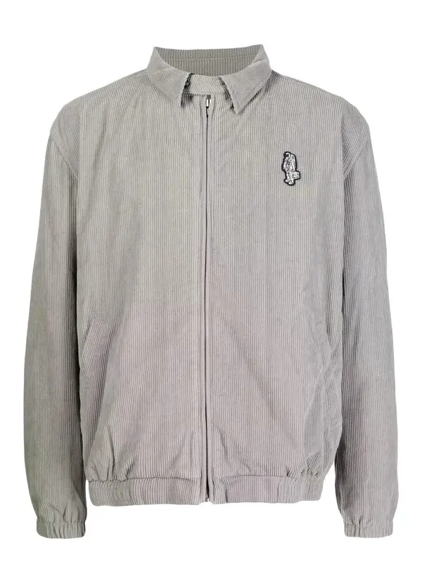 BILLIONAIRE BOYS CLUB Logo Zip-up Shirt Jacket - Grey