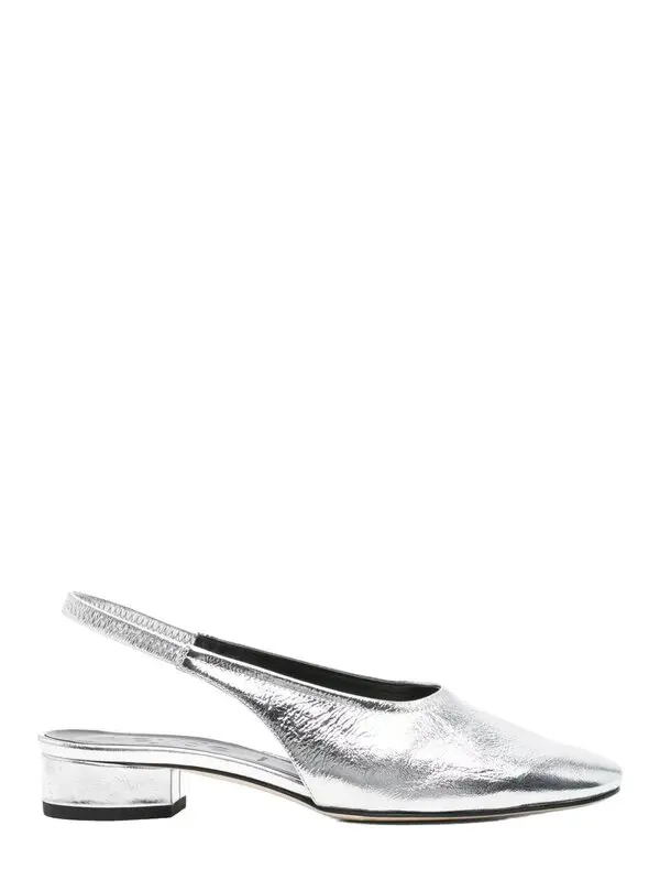 AeydĒ 25mm Dua Slingback Pumps - Silver