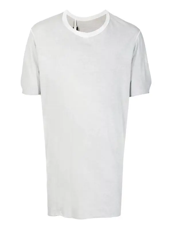 Boris Bidjan Saberi Round-neck Cotton T-shirt - Grey