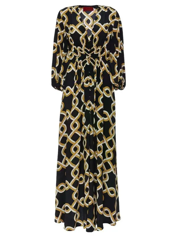 La DoubleJ Long Camerino Dress - Black